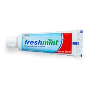 freshmint® 36 tubes of 0.85 oz. premium anticavity fluoride toothpaste with safety seal (ada accepted)