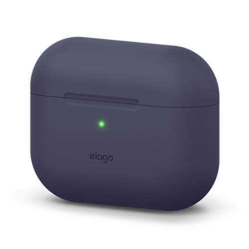 elago Original Case Compatible with Apple AirPods Pro Case - Protective Silicone Cover, Anti-Slip Coating, Precise Cutout, Supports Wireless Charging (Jean Indigo)