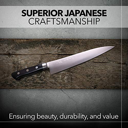 JCK ORIGINAL Kagayaki Japanese Chef’s Knife, KGR2-3 Professional Gyuto Knife, R-2 Special Steel Pro Kitchen Knife with Ergonomic Pakka Wood Handle, 8.2 inch