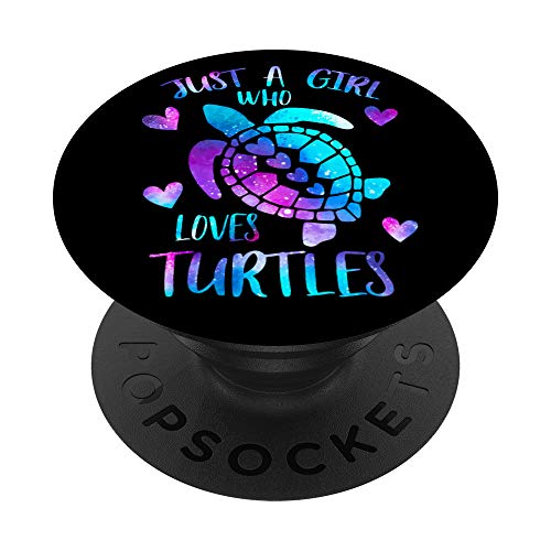 Just a Girl Who Loves Turtles Watercolor Galaxy Turtle PopSockets PopGrip: Swappable Grip for Phones & Tablets