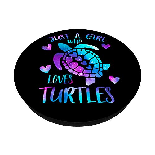 Just a Girl Who Loves Turtles Watercolor Galaxy Turtle PopSockets PopGrip: Swappable Grip for Phones & Tablets