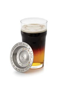 outset irish black and tan layering tool, 3.75" diameter, stainless steel