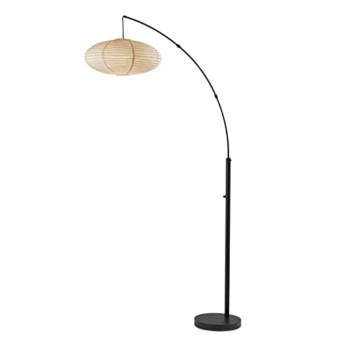 Adesso 5024-01 Corinne Arc Lamp, 80 in., 1 X 100W, Black, 1 Floor Lamp