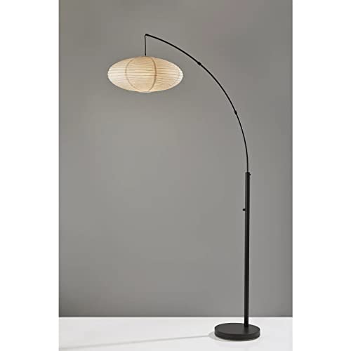 Adesso 5024-01 Corinne Arc Lamp, 80 in., 1 X 100W, Black, 1 Floor Lamp