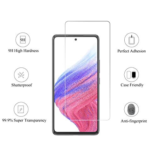 Ailun Screen Protector for Galaxy A53/Galaxy A52 4G 5G/Galaxy A51/Galaxy A51 5G/Galaxy A51 5G UW,[3 Pack],Tempered Glass,Ultra Clear,Anti-Scratch,Case Friendly