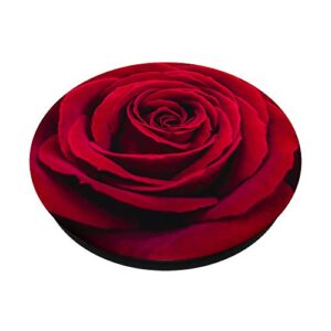 Red Rose Flower Floral PopSockets Swappable PopGrip