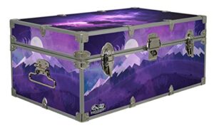 c&n footlockers designer storage trunks - hi-tech themes - 32 x 18 x 13.5 inches - durable and built to last - lockable (looting llama)