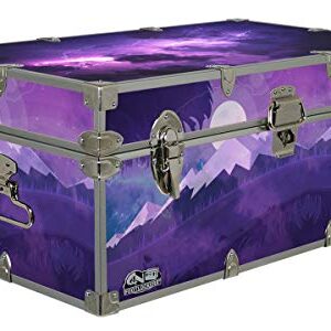 C&N Footlockers Designer Storage Trunks - Hi-Tech Themes - 32 x 18 x 13.5 Inches - Durable and Built to Last - Lockable (Looting Llama)