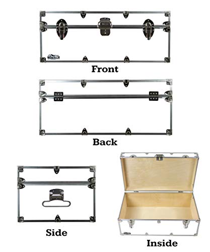 C&N Footlockers Designer Storage Trunks - Hi-Tech Themes - 32 x 18 x 13.5 Inches - Durable and Built to Last - Lockable (Looting Llama)