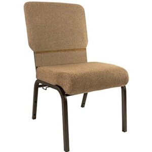 advantage mixed tan church chair 20.5 in. wide