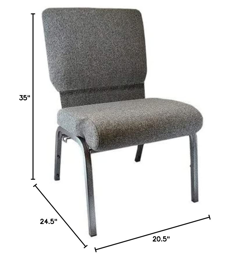 Advantage Charcoal Gray Church Chair 20.5 in. Wide