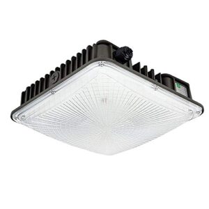 wyzm led canopy light 70w, 8,450lumens, 5500k daylight, 400w hps/hid equivalent, no weather proof,9.5" x 9.5",120v ac for playground, gym, warehouse, garage,backyard