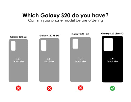 OtterBox SYMMETRY SERIES Case for Galaxy S20 Ultra/Galaxy S20 Ultra 5G (ONLY - Not compatible with any other Galaxy S20 models) - BLACK