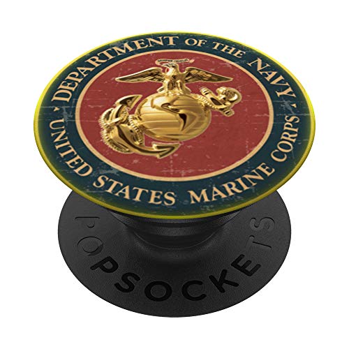 Eagle Globe Anchor Combat Warrior Veteran PopSockets Grip and Stand for Phones and Tablets