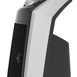 Lasko Oscillating High Velocity Tower Fan, Remote Control, Timer, 3 Powerful Speeds, for Garage, Basement and Gym, 35" Silver and Black, U35115