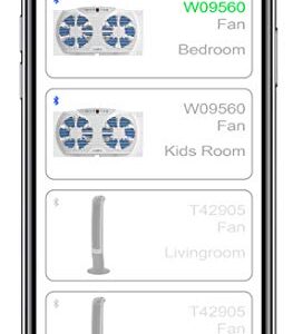 Lasko W09560 Bluetooth Enabled Twin 9-Inch Window Fan with Independent Electrically Reversible Intake & Exhaust Motors with Thermostat and Timer for Bedroom Indoor Home Use, White