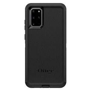 OtterBox Galaxy S20+/Galaxy S20+ 5G (ONLY - Not compatible with any other Galaxy S20 models) Defender Series Case - BLACK, rugged & durable, with port protection, includes holster clip kickstand