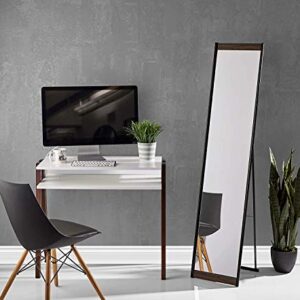 Adesso WK1113-15 Albert Floor Mirror, Black