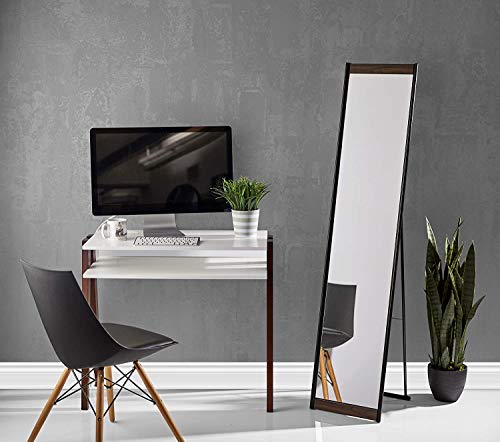 Adesso WK1113-15 Albert Floor Mirror, Black