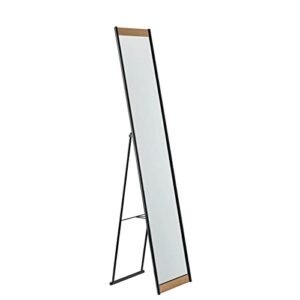 adesso wk1113-12 albert floor mirror, black