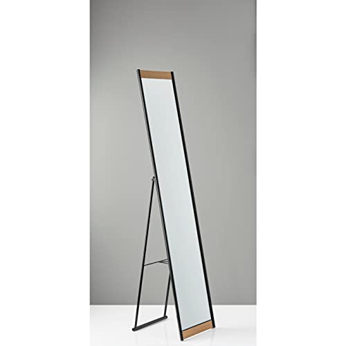 Adesso WK1113-12 Albert Floor Mirror, Black