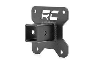 rough country utv receiver hitch for 2014-2022 polaris rzr xp 1000 - 93039, black, 2"