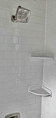 Daltile Restore 8-1/2 in. x 8-1/2 in. x 2-5/8 in. Ceramic Wall Mounted Corner Shelf in Bright White