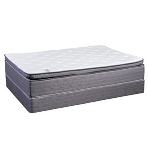 Nutan 13-Inch Foam Encased Soft Pillow Top Hybrid Contouring Comfort Innerspring Mattress and 8-Inch Wood Box Spring/Foundation Set,Queen