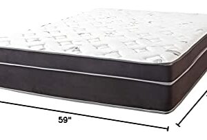 Nutan 12-Inch Euro Top Firm Foam Encased/Orthopedic Support For A Restful Night Innerspring Mattress And 8-Inch Wood Box Spring/Foundation Set,Queen