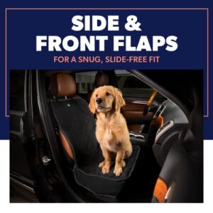 Active Pets Front Seat Dog Cover, Durable Protector Against Mud & Fur Waterproof, Scratch Proof & Nonslip Seat Pet Cover - Dog Car Seat Cover for Front Seat With Safety Anchors for Cars, Trucks & SUVs