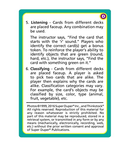 Super Duper Publications | Articulation Photos K Sound Fun Deck Flash Cards | Educational Learning Resource for Children