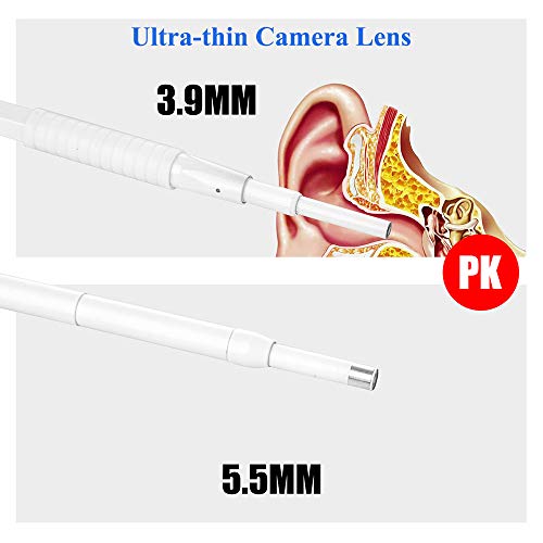 Digital Ear Scope Otoscope, Cainda Ear Camera with Earwax Remover Tools, USB Ear Cleaner Endoscope with WiFi Box, Suit for iPhone Android Mac Windows