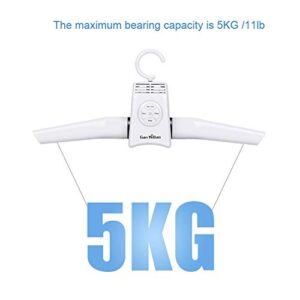 Travel Portable Foldable Electric Clothes Drying Hanger Dryer Rack Machine US Plug 110-240V for Home Office