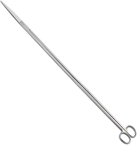 AAProTools Fish Aquarium Cleaner Kelly Scissors Straight 18" Extra Long Handle Sharp/Sharp Stainless Steel Instruments