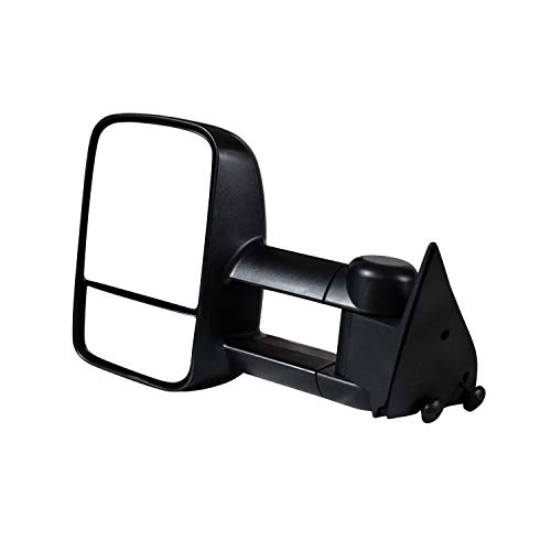 AERDM Towing Mirrors Manual Operated Textured Black Telescoping fit 1988-1998 Chevy GMC Exterior Accessories Mirrors fit C1500 C2500 C3500 K1500 K2500 K3500