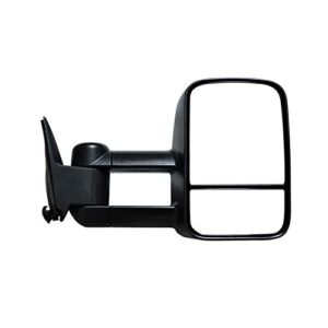 AERDM Towing Mirrors Manual Operated Textured Black Telescoping fit 1988-1998 Chevy GMC Exterior Accessories Mirrors fit C1500 C2500 C3500 K1500 K2500 K3500