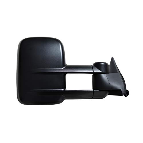 AERDM Towing Mirrors Manual Operated Textured Black Telescoping fit 1988-1998 Chevy GMC Exterior Accessories Mirrors fit C1500 C2500 C3500 K1500 K2500 K3500