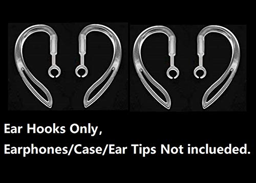 BLLQ Ear Hooks Compatible with Apple AirPods Pro [Anti-Slip Anti-Drop Anti-Lost][Comfortable] [Fit] [Durable], Compatible with AirPods Pro Ear Hook, Clear 4PCS