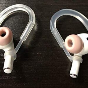 BLLQ Ear Hooks Compatible with Apple AirPods Pro [Anti-Slip Anti-Drop Anti-Lost][Comfortable] [Fit] [Durable], Compatible with AirPods Pro Ear Hook, Clear 4PCS