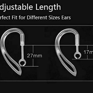 BLLQ Ear Hooks Compatible with Apple AirPods Pro [Anti-Slip Anti-Drop Anti-Lost][Comfortable] [Fit] [Durable], Compatible with AirPods Pro Ear Hook, Clear 4PCS