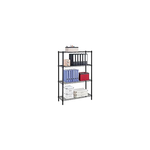 Whalen 990491 4-Shelf Wire Unit 36-Inch W Black (Ws143654-4B)