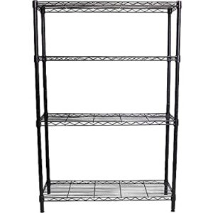 Whalen 990491 4-Shelf Wire Unit 36-Inch W Black (Ws143654-4B)