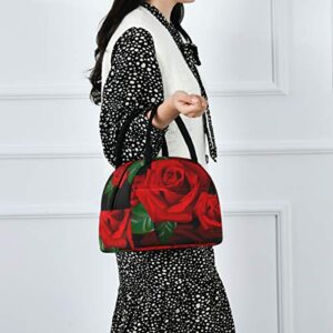 Red Rose Lunch Bag Tote Bag Lunch Bag for Women Lunch Box Insulated Lunch Container