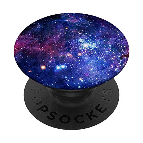 Galaxy Design Space Nebula Blue Purple PopSockets PopGrip: Swappable Grip for Phones & Tablets