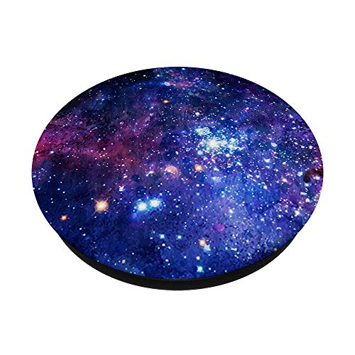 Galaxy Design Space Nebula Blue Purple PopSockets PopGrip: Swappable Grip for Phones & Tablets