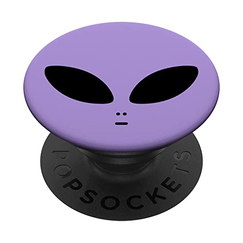 Cute Alien Face Head Pastel Purple Kawaii Goth 90s Style PopSockets Swappable PopGrip