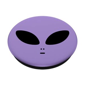 Cute Alien Face Head Pastel Purple Kawaii Goth 90s Style PopSockets Swappable PopGrip