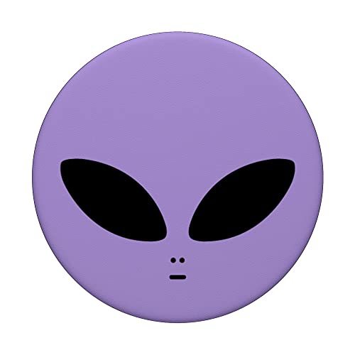 Cute Alien Face Head Pastel Purple Kawaii Goth 90s Style PopSockets Swappable PopGrip