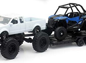 New-Ray Toys Die Cast Pick Up Truck with Polaris RZR XP1000 EPS