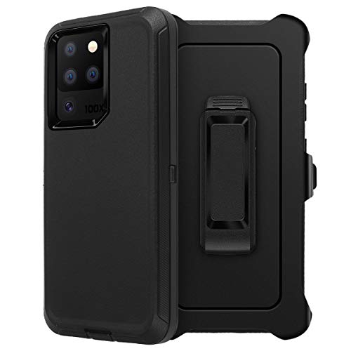 AICase for Galaxy S20 Ultra Belt-Clip Holster Case, Drop Protection Full Body Rugged Heavy Duty Case, Shockproof/Drop/Dust Proof 4-Layer Protective Durable Cover for Samsung Galaxy S20 Ultra 5G